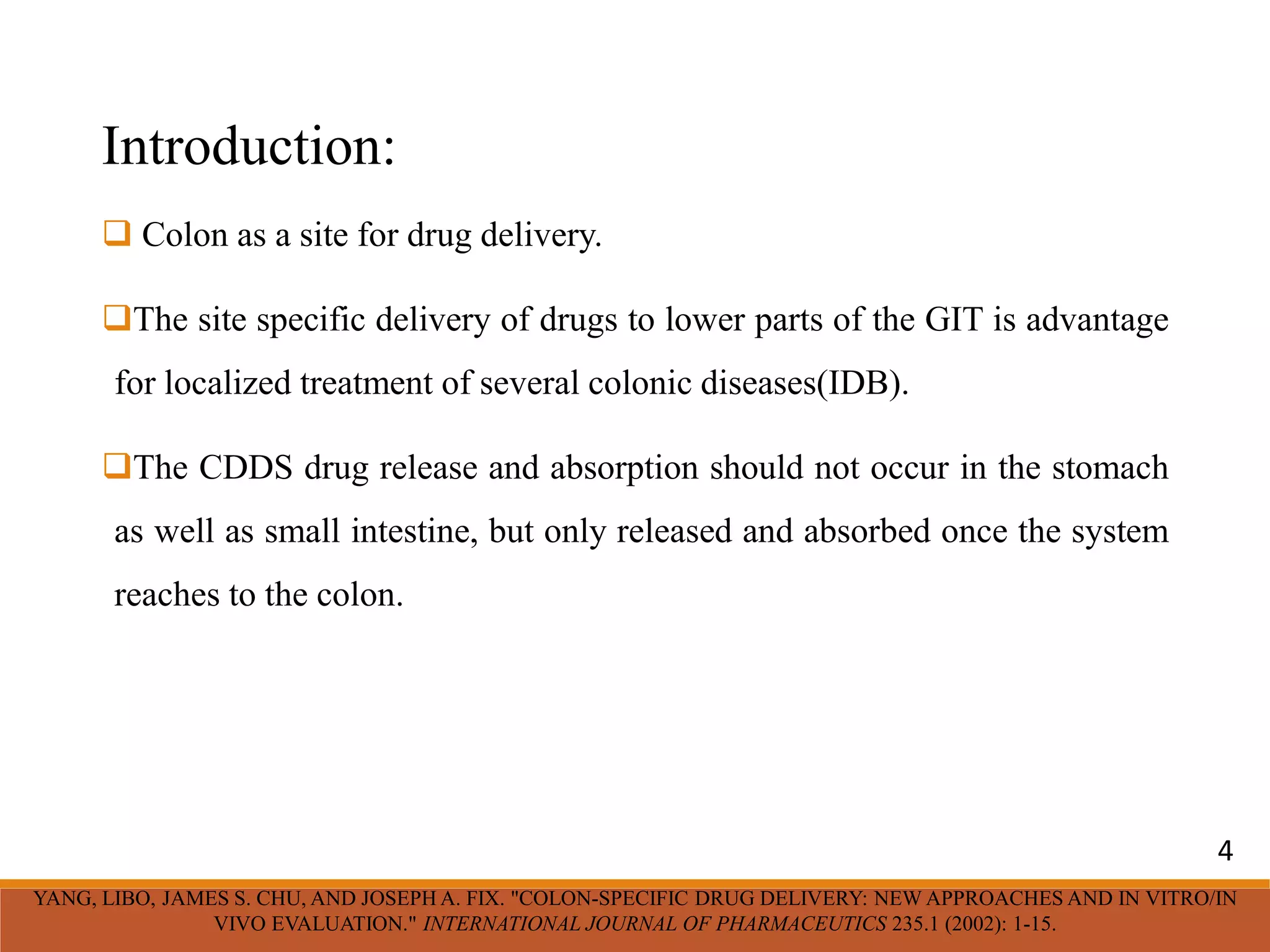 Colon Specific Drug Delivery System Pptx Digestive Disorders Diseases And Conditions