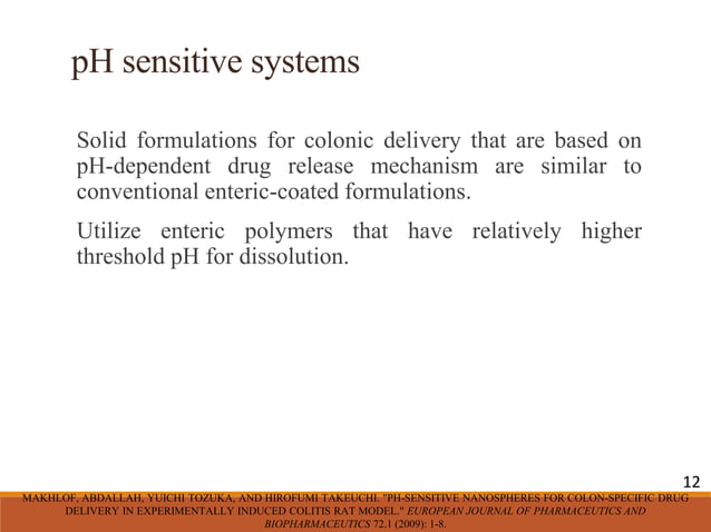 Colon Specific Drug Delivery System Ppt