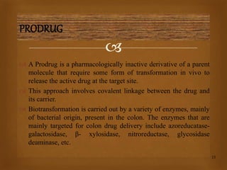 Colon targeted drug delivery | PPTX