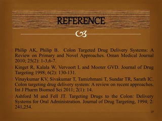 Colon targeted drug delivery | PPTX