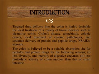 Colon targeted drug delivery | PPTX