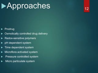 Colon targeted drug delivery | PPTX
