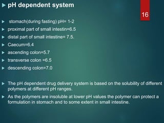 Colon targeted drug delivery | PPTX