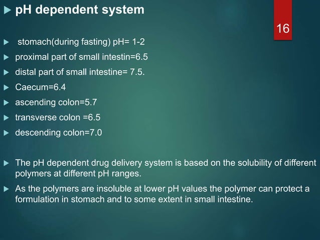 Colon targeted drug delivery | PPTX | Chemistry | Science