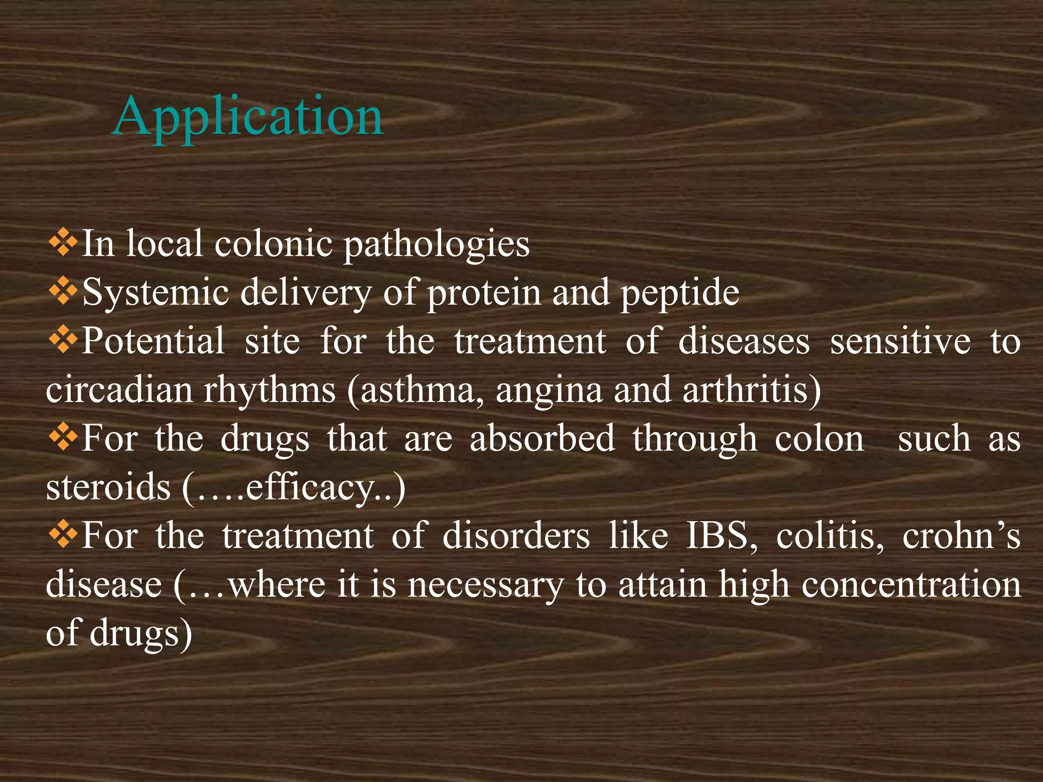 Colon targeted drug delivery systems | PPTX