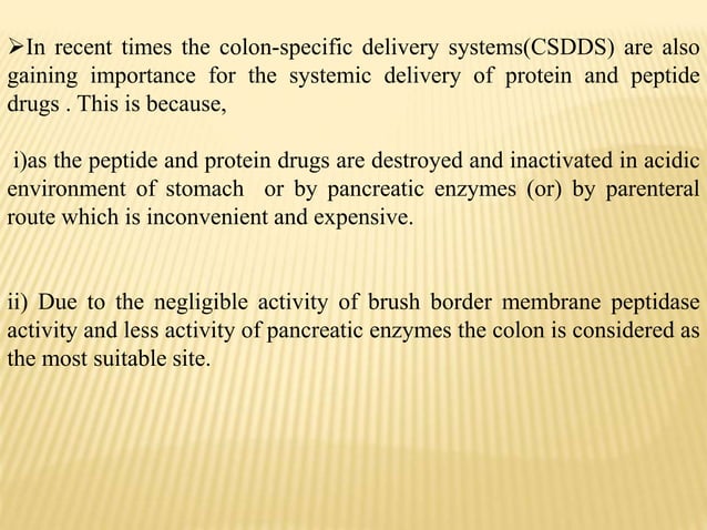 Colon targeted drug delivery systems | PPTX | Digestive Disorders ...