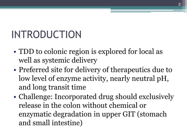COLON TARGETED DRUG DELIVERY _ sSYSTEMS | PPTX