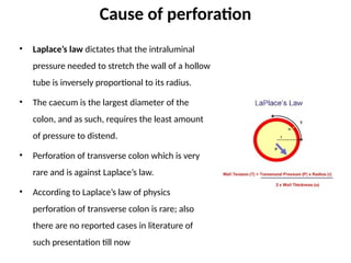 Colon Transversum Perforation PPT in case | PPTX