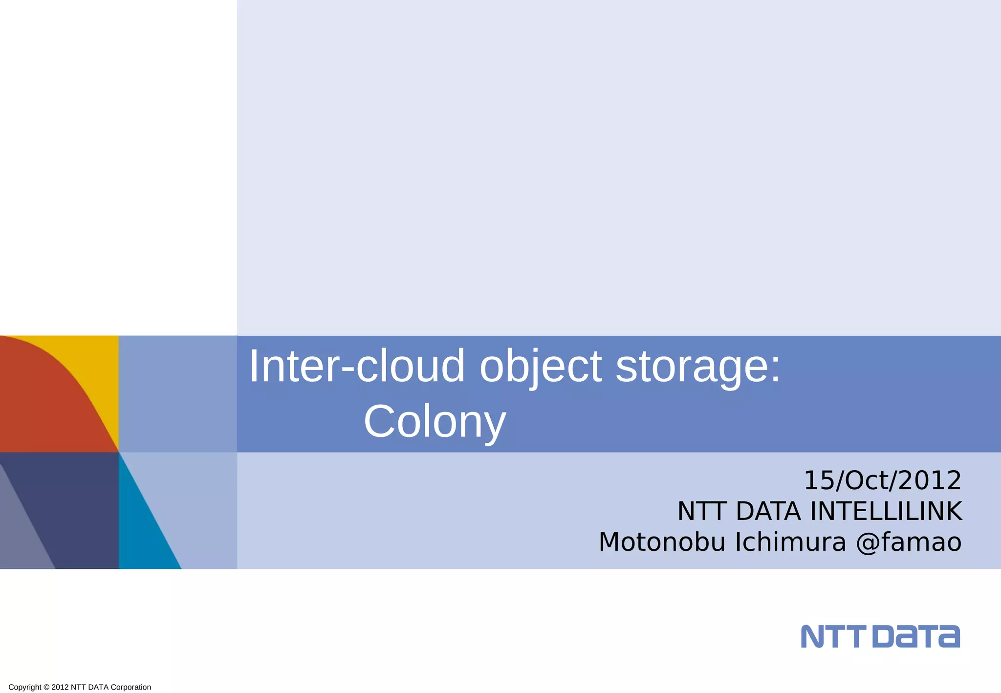 Colony for-openstack-summit | PPT
