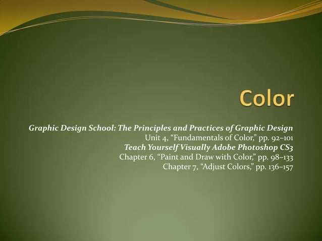 Class 4 Color | PPTX | Technology & Computing