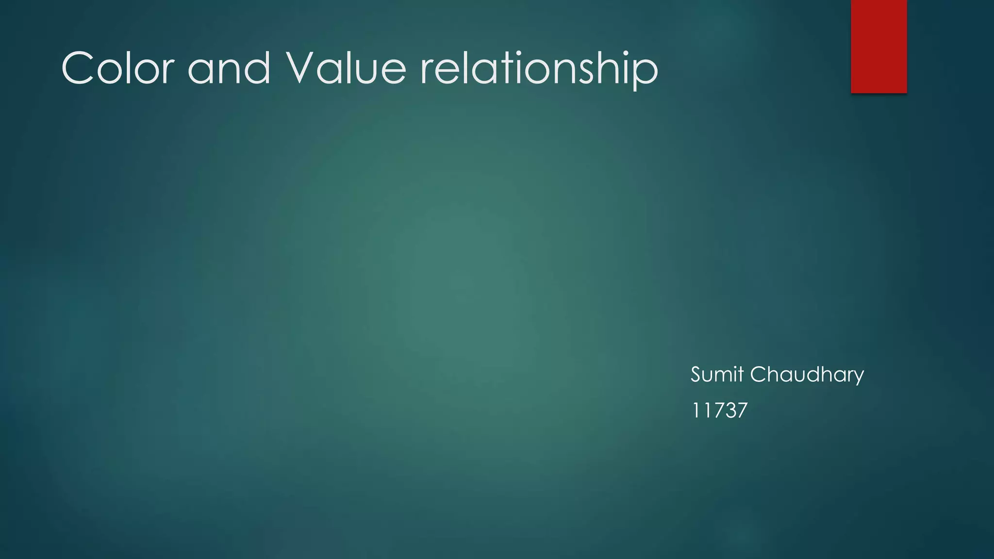 Color and value | PPTX