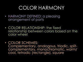 Color theory high school | PPTX