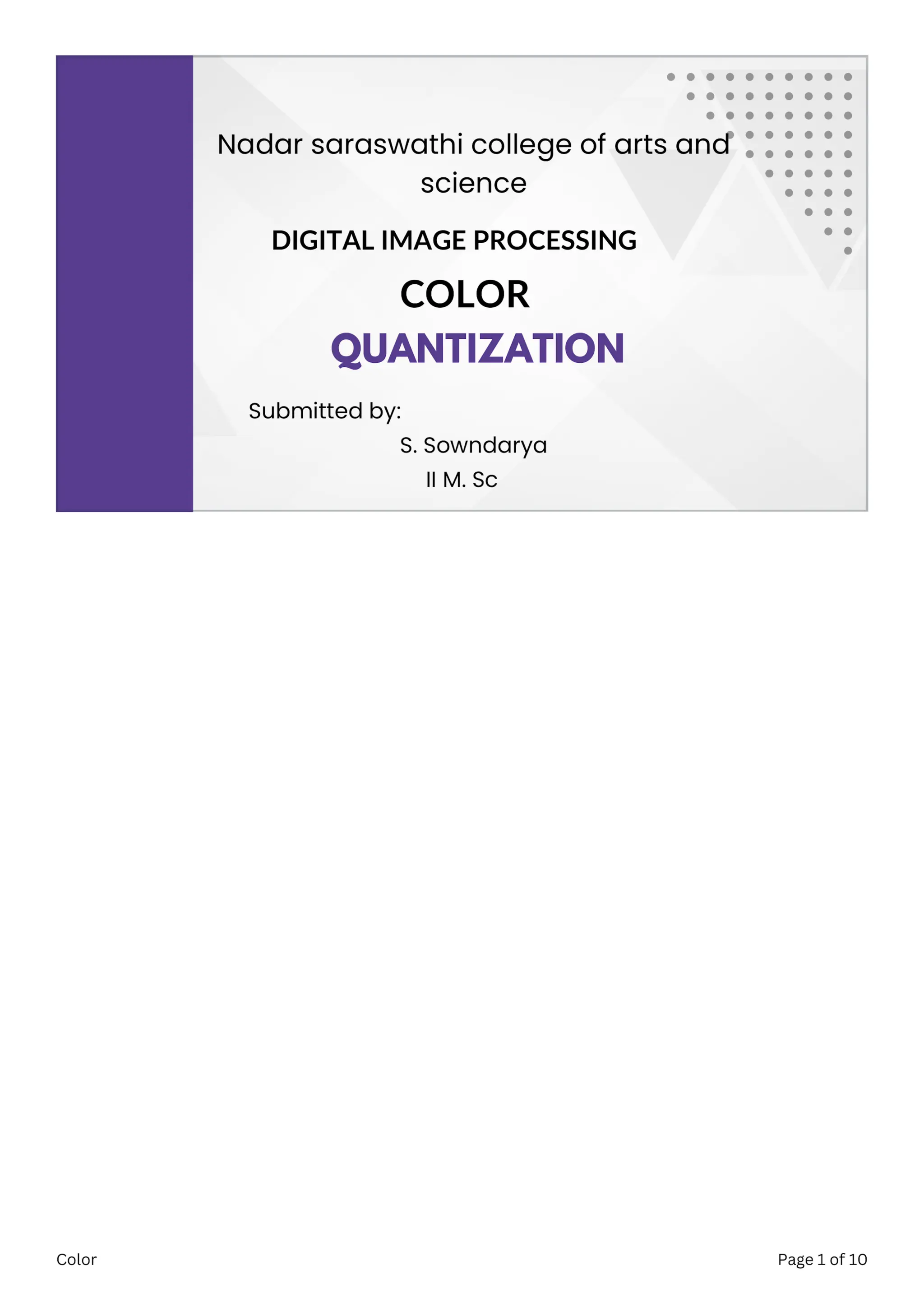 Color quantization | PDF