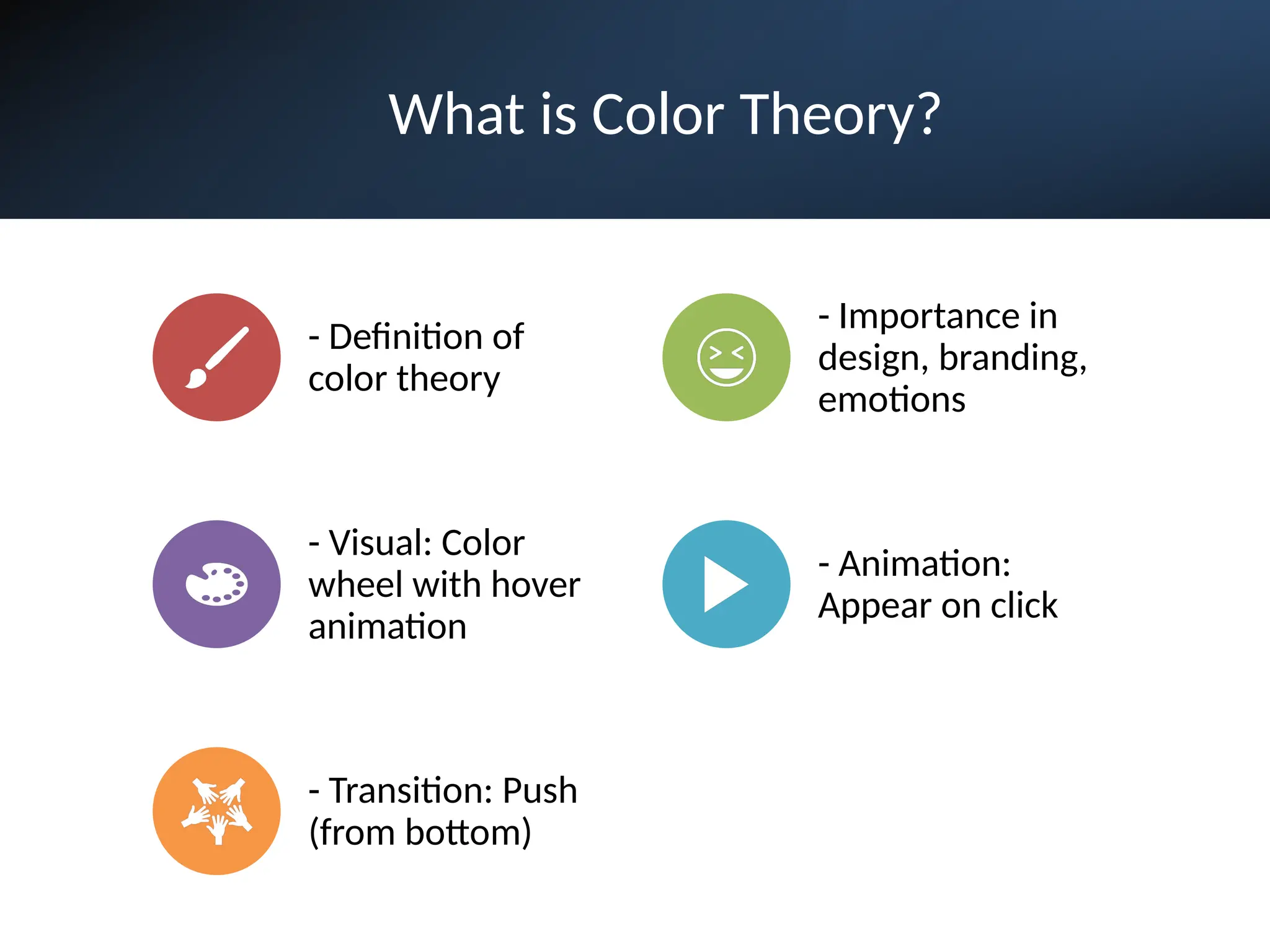 color theory presentation for related to designing and craft | PPTX