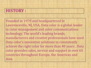 Color data system | PPTX