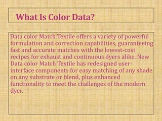 Color data system | PPTX