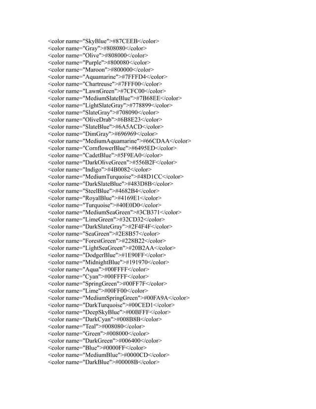 programming color codes for all programmers | PDF | Free Download