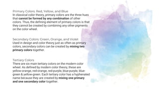 color-theory.DIIFERNT COLOR THEORY-VISUAL TECHNIQUES | PDF