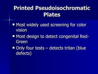 Color Vision Testing | PPT