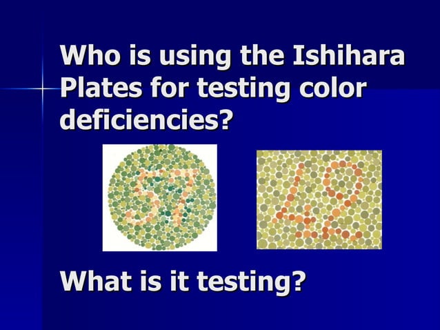 Color Vision Testing | PPT