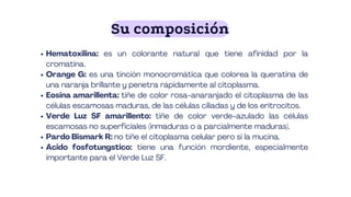 Coloraciones. Hematoxilina & Eosina y PapMart. | PDF