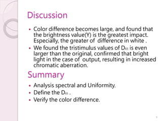 Color adjustment of led | PDF