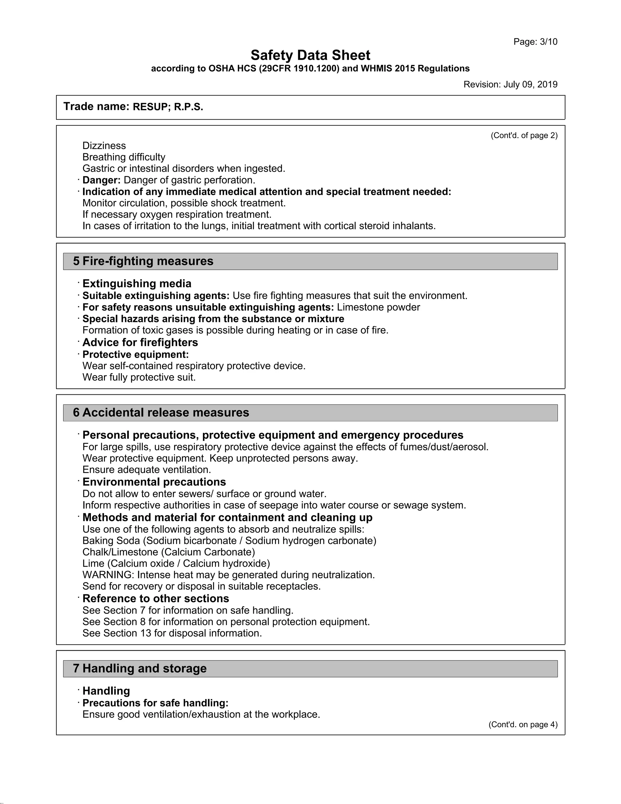 Colorado Water Purification Clack Resup RPS NA Safety Data Sheet | PDF