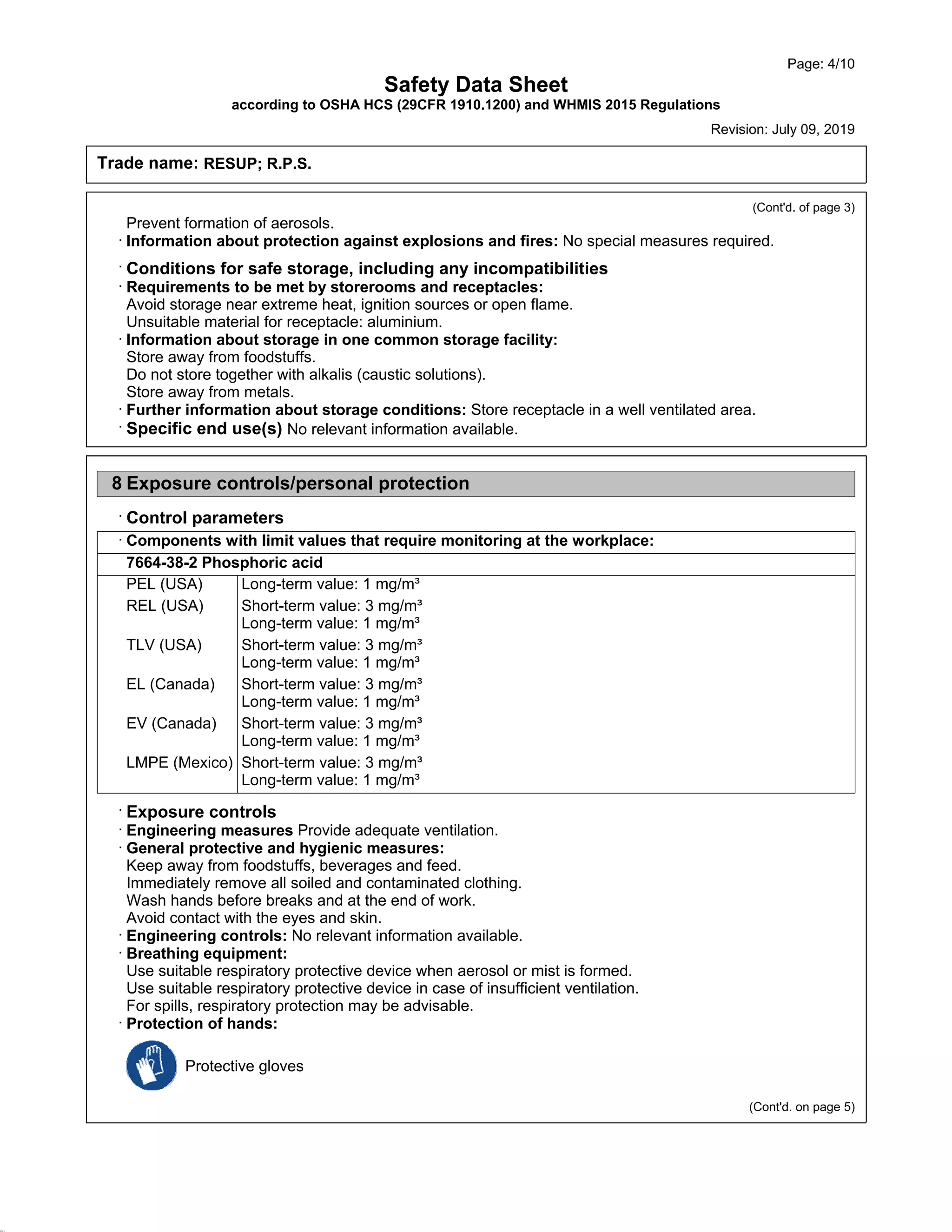 Colorado Water Purification Clack Resup RPS NA Safety Data Sheet | PDF