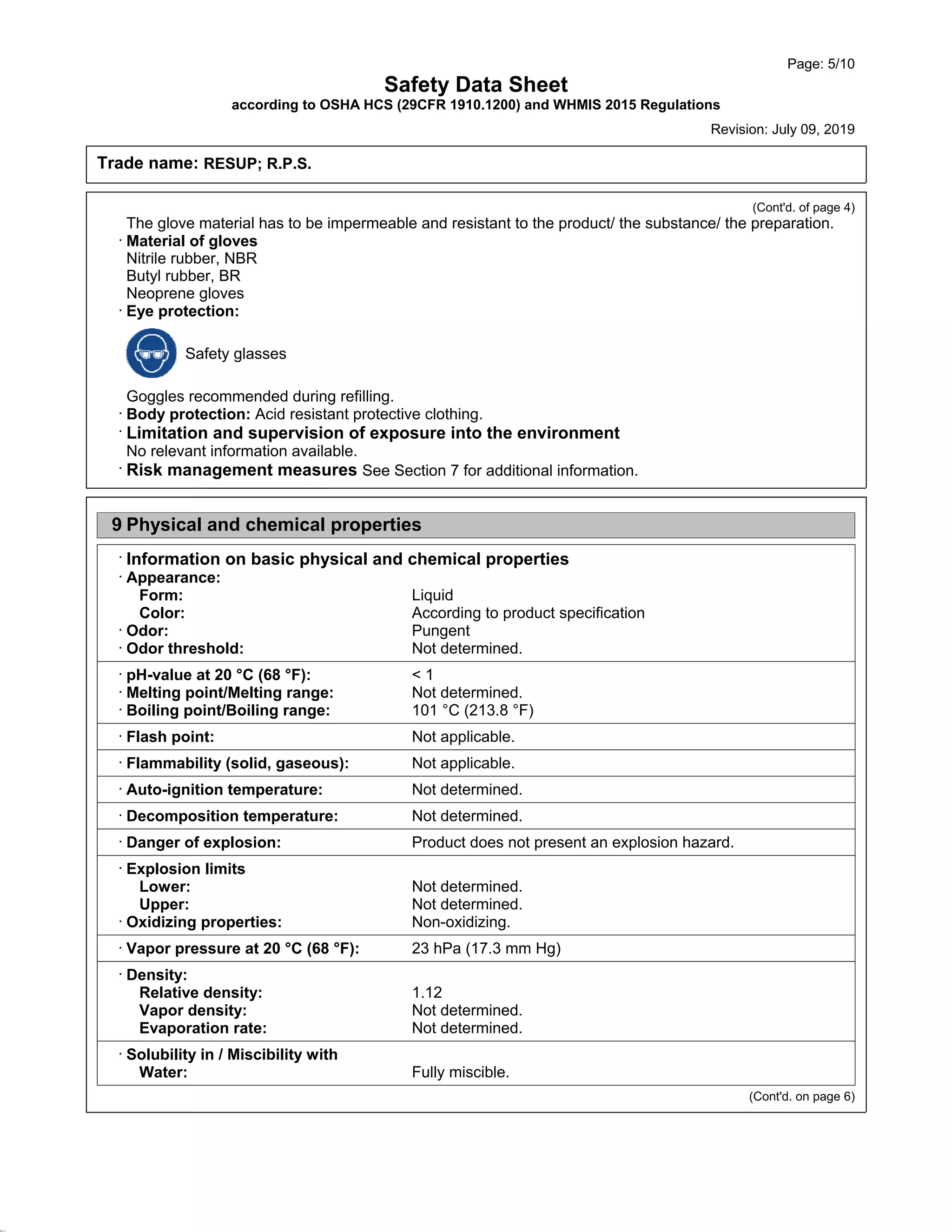 Colorado Water Purification Clack Resup RPS NA Safety Data Sheet | PDF
