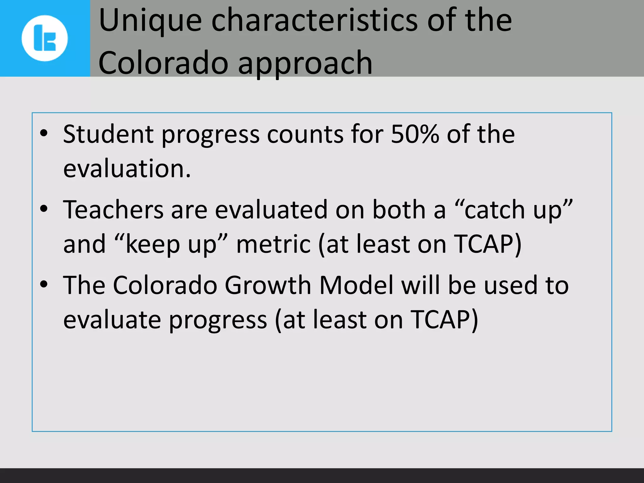 Colorado assessment summit_teacher_eval | PPTX