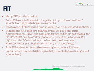 Understanding the Screening Options from the new USPSTF Colorectal ...