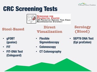 Understanding the Screening Options from the new USPSTF Colorectal ...
