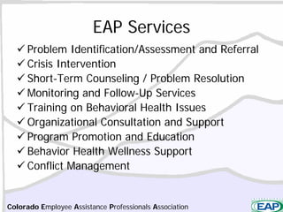 Colorado EAPA | PDF