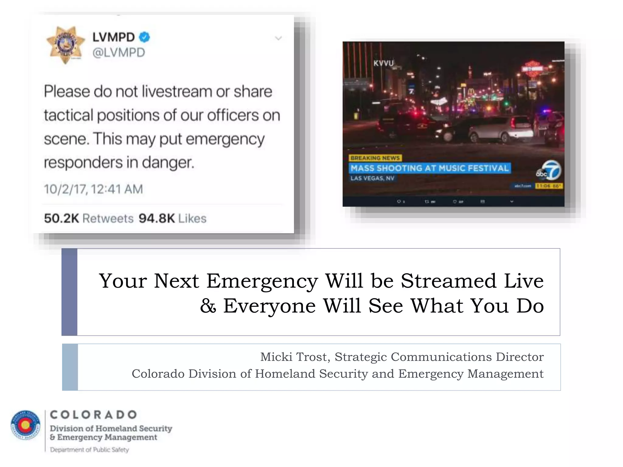 Colorado fire chiefs presentation micki trost 2017 | PPT