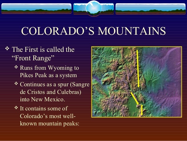 Colorado Geography Powerpoint