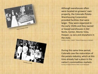 Colorado Potato History Board | PPT