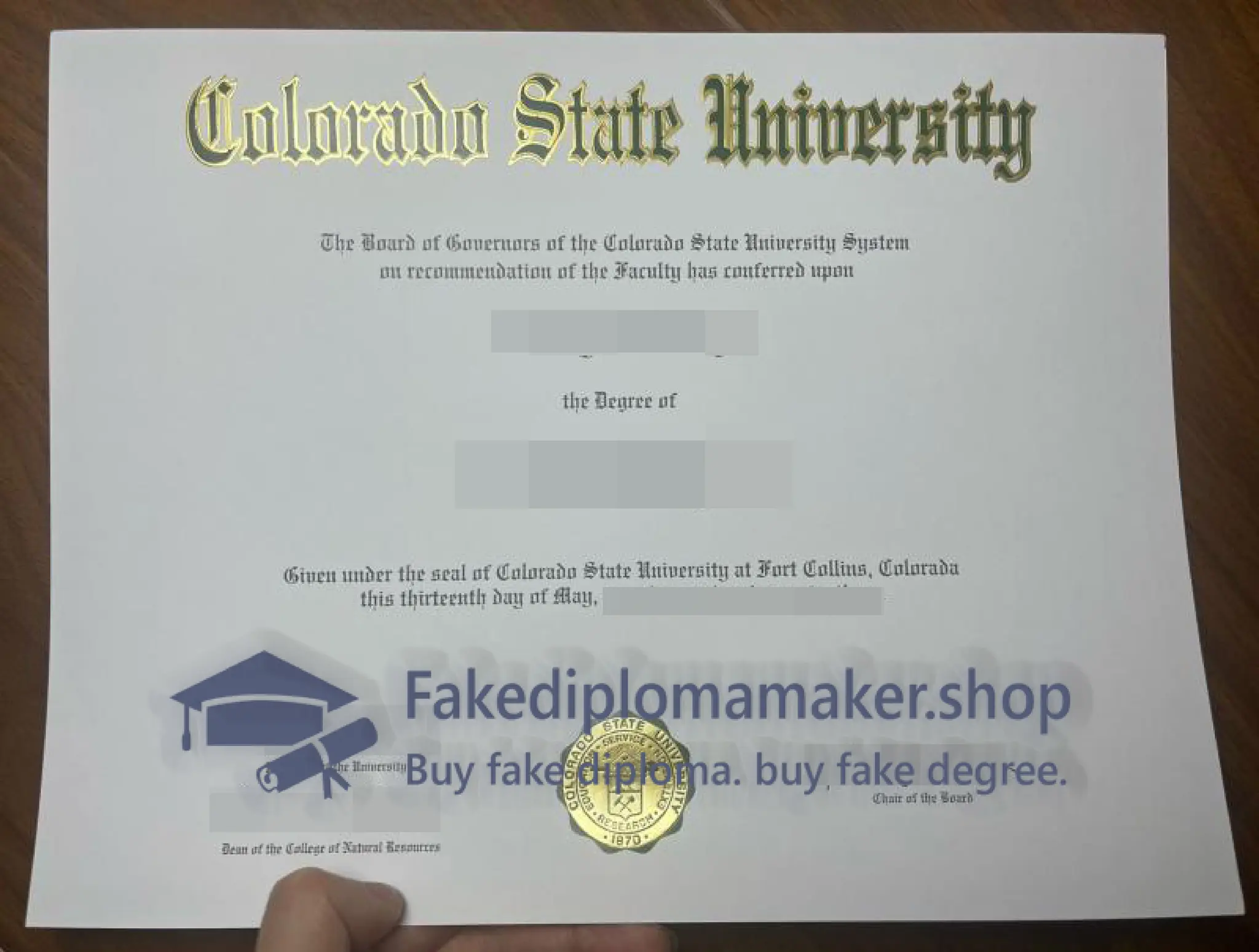 Colorado State University diploma, CSU bachelor's degree | PPT