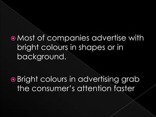 Colors and advertising | PPTX