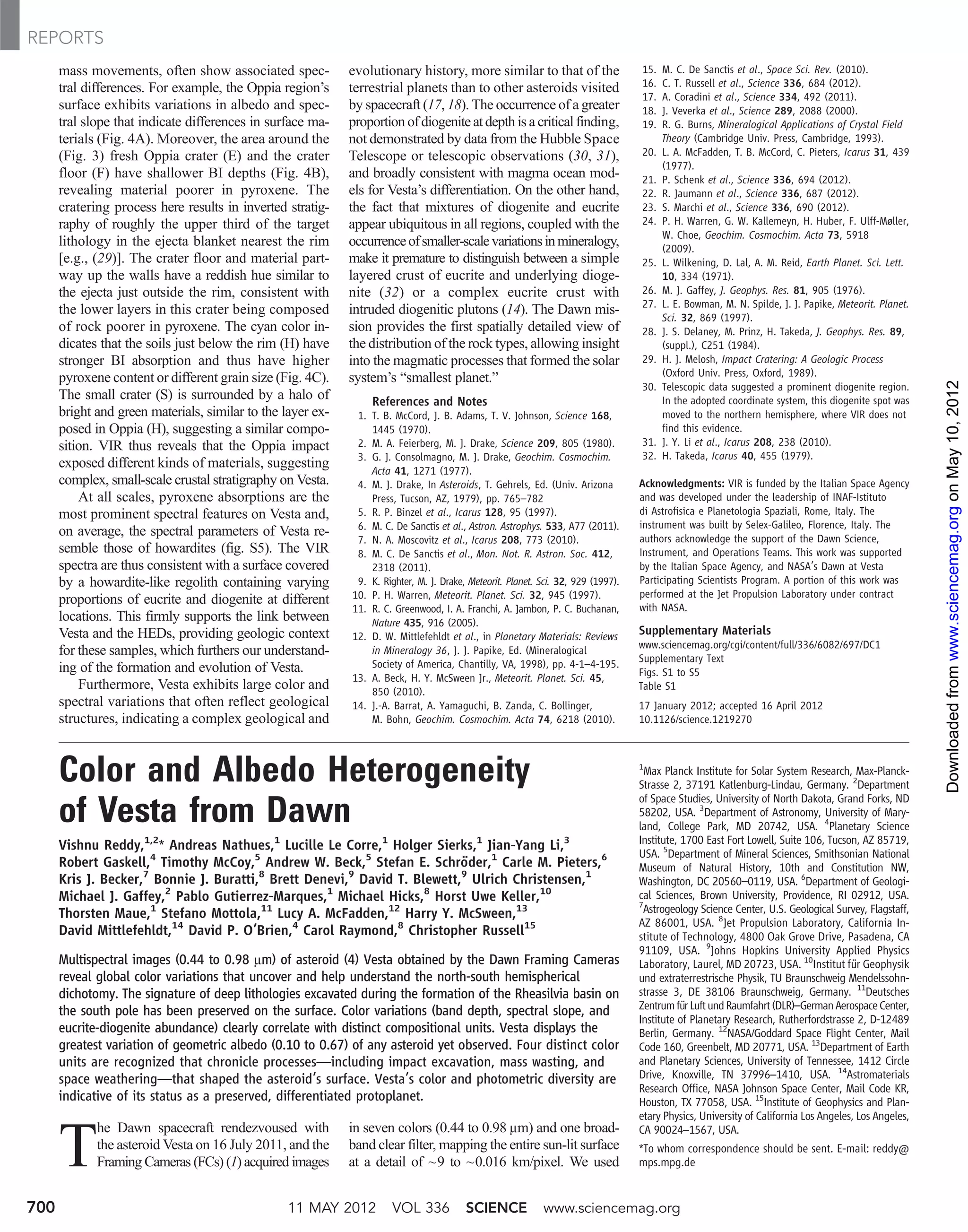 Color and albedo_heterogeneity_on_vesta | PDF