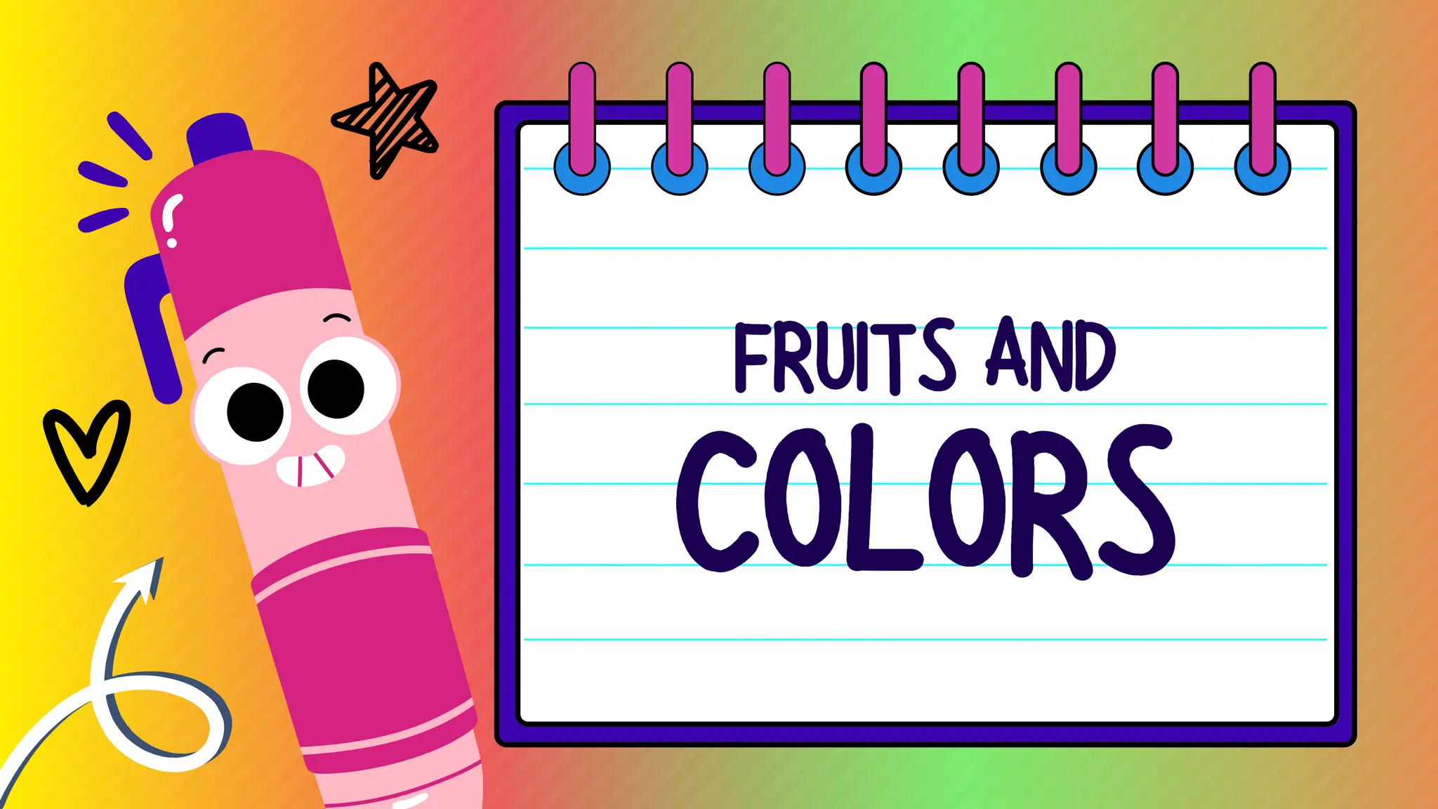 Colores y frutas en ingles para niños de primaria | PPT