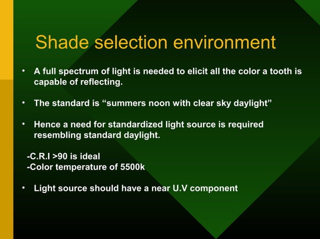 Colour and Shade Selection in dental practise | PPT | Eye and Vision ...