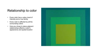 Color and space | PPTX