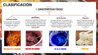 Colorantes naturales, concepto, historia, clasificaión y usos | PDF