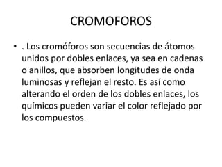 Colorantes quimica | PPTX