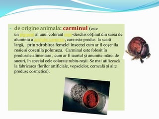 Coloranti organici | PPTX