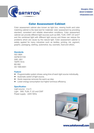 Color assessment cabinet | PDF
