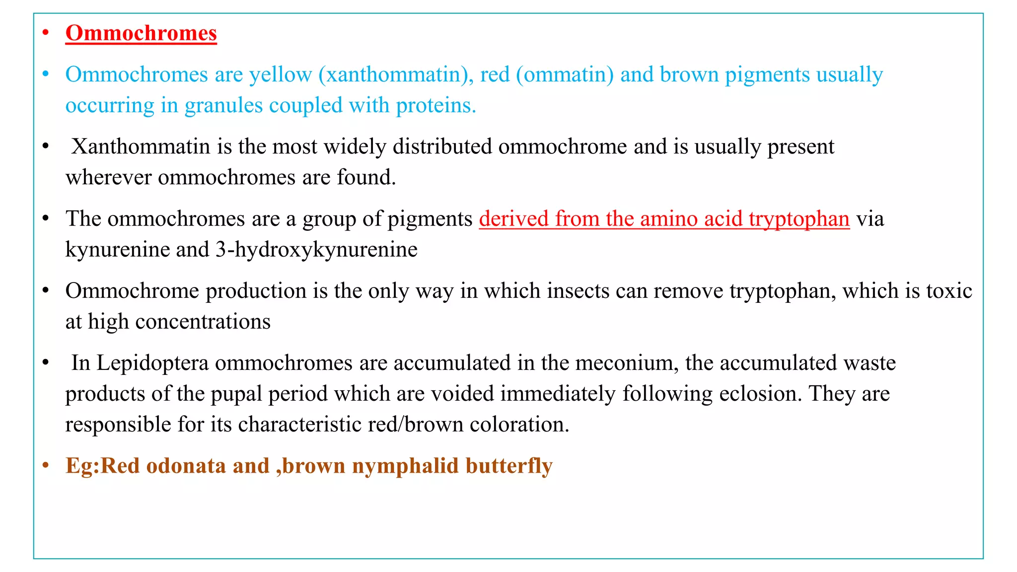 Insect coloration and Integumentary structures | PPTX
