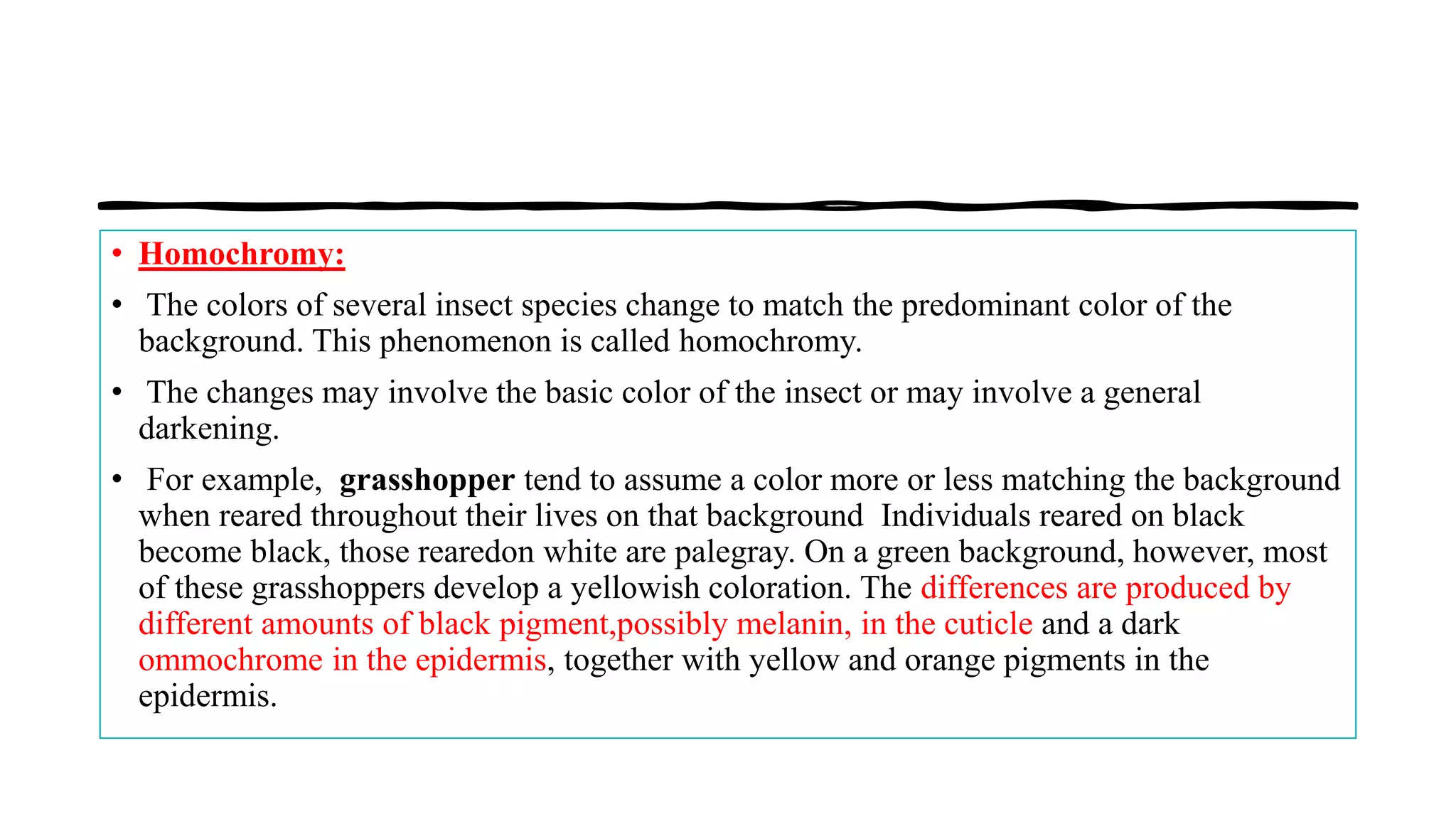 Insect coloration and Integumentary structures | PPTX