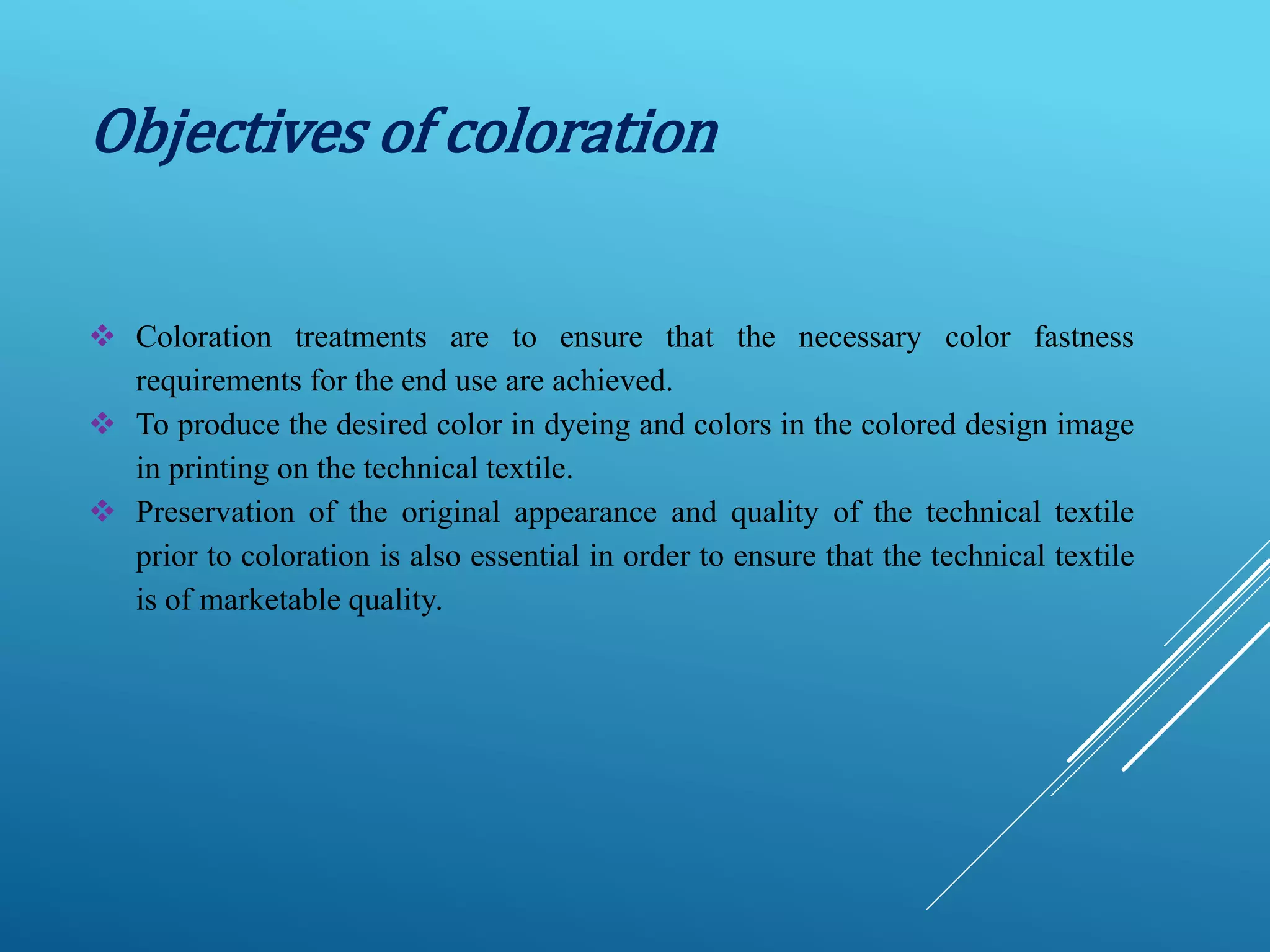Coloration of technical textile | PPTX