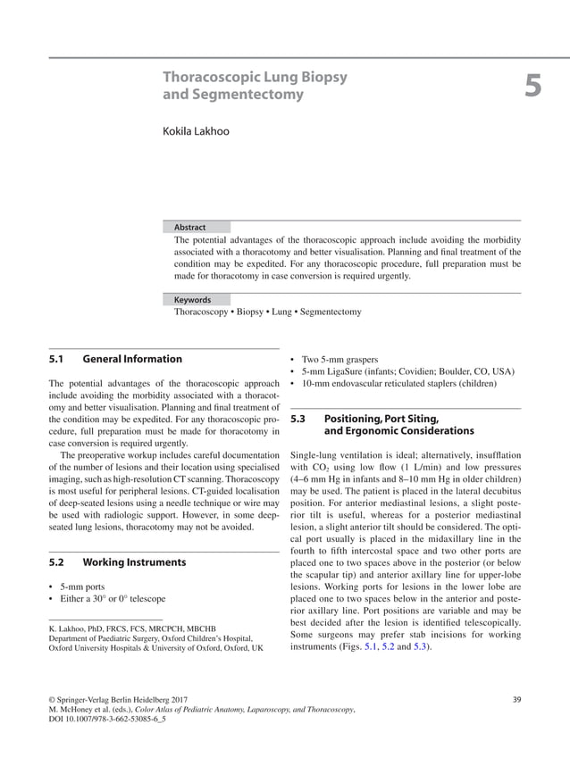 Color atlas of pediatric anatomy, laparoscopy, | PDF